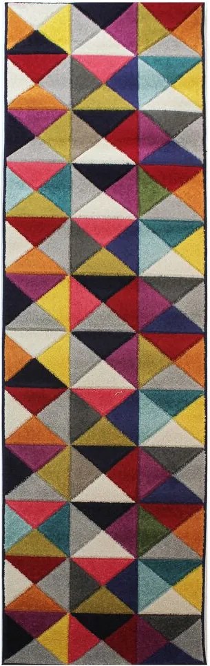 Flair Rugs, Běhoun Spectrum Samba Multi, 66x230, vícebarevná, chodba / předsíň