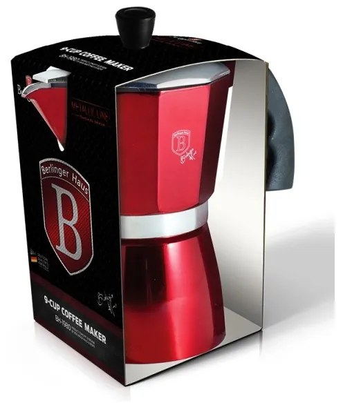 BERLINGERHAUS Konvice na espresso 9 šálků Burgundy Metallic BH-1980