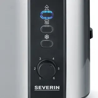 Severin AT 2589 - Topinkovač s dvěma otvory 800W/230V nerez/černá