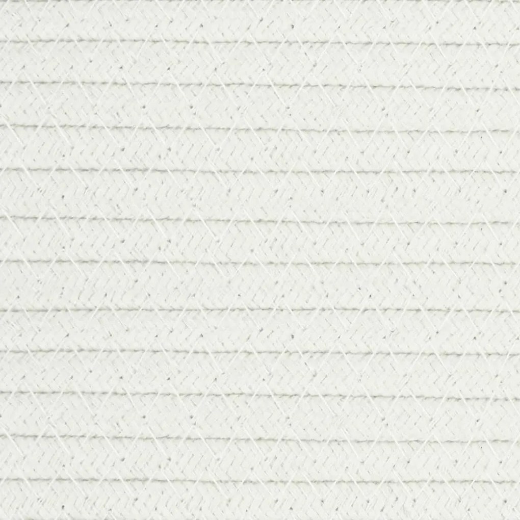 Koš na prádlo béžový a bílý Ø 60 x 36 cm bavlna - Default Title
