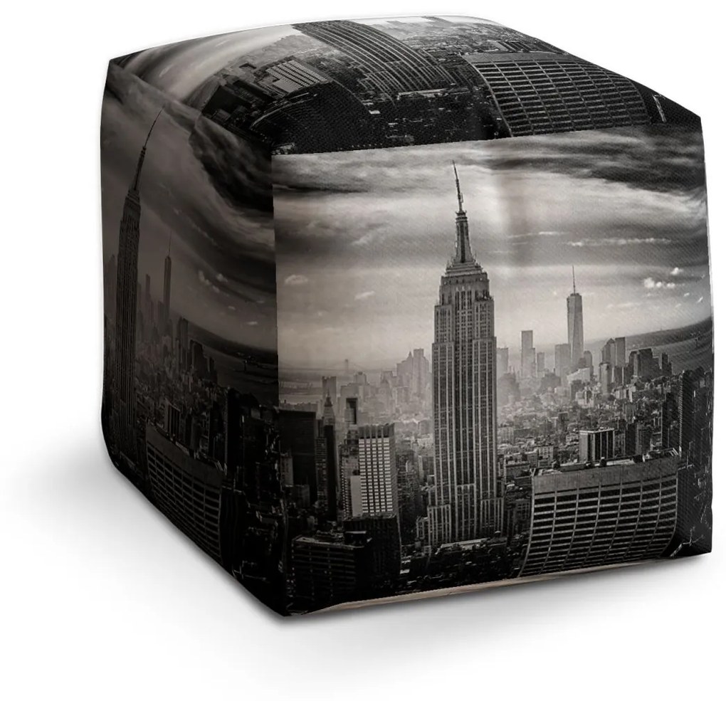 Sablio Taburet Cube Manhattan: 40x40x40 cm