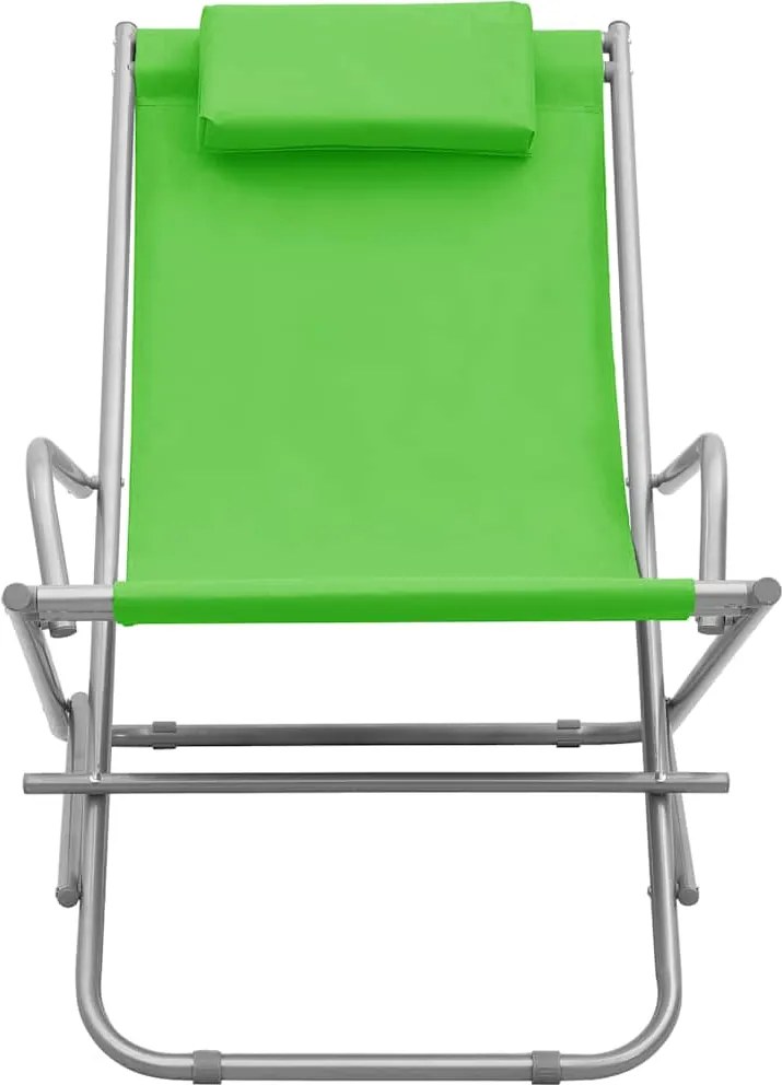 Houpací křesla 2 ks ocel zelená 310339
