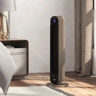 HOMCOM Elektrické topení, 3 režimy, 12hodinový časovač, LED displej, oscilační funkce