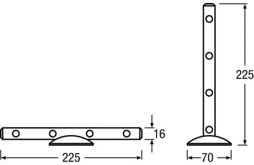 Tyčová svítilna LEDVANCE LEDstixx na zeď nebo stůl 3xAAA