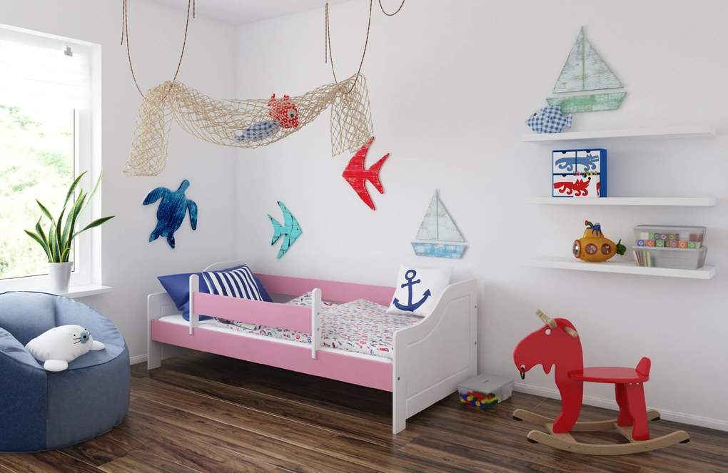 BabyBeds Dětská postel LILI Velikost postele: 160x80 cm, Barevné provedení: Bílá, Úložný prostor: Ano, s úložným prostorem Bílá