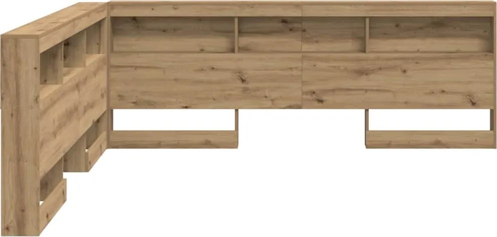 Úložné čelo postele Artisanový dub Kompozitní dřevo 3335516