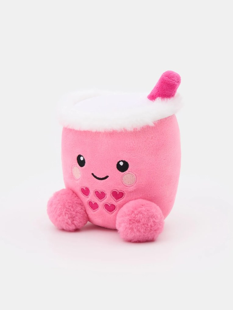 Sinsay - Plyšový Bubble Tea - sytě růžová
