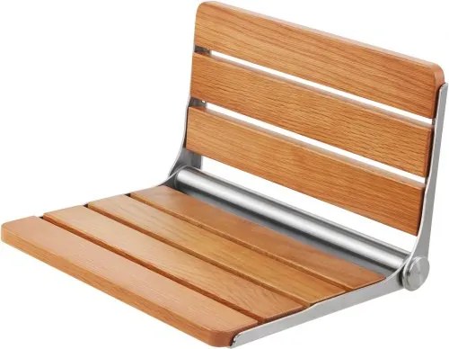 skládací dubové sedátko do sprchy 40,9 × 34 cm nástěnná sprchová lavice 199,6 kg