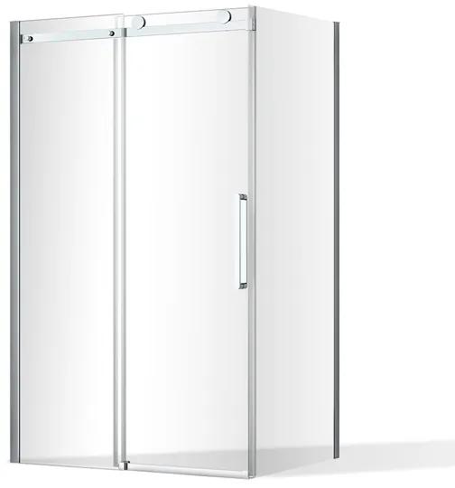 Obdélníkový sprchový kout 1400x800 mm
 - Posuvné sprchové dveře OBZD2 a pevná stěna OBZB Roltechnik OUTLET