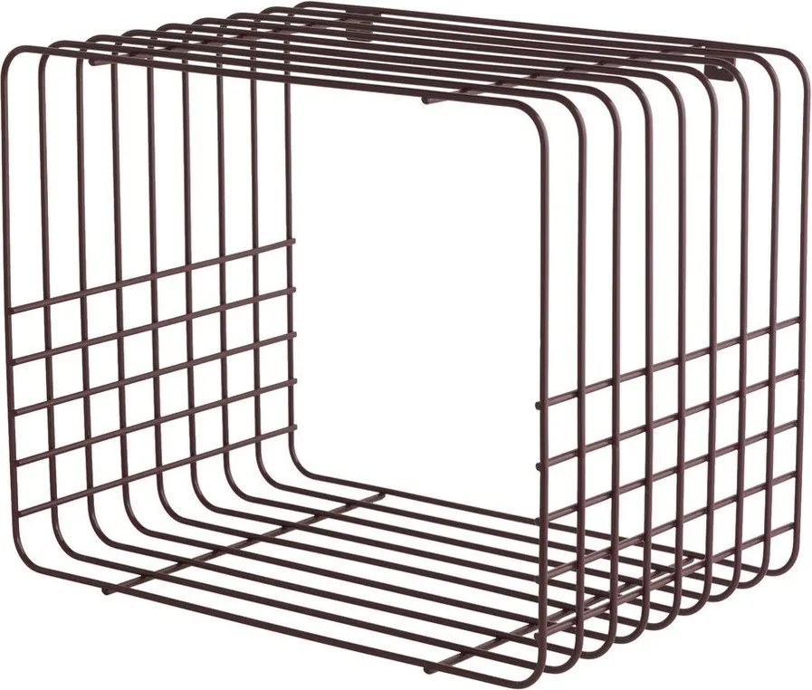 Vínová patrová kovová police 38 cm Wire – Mette Ditmer Denmark