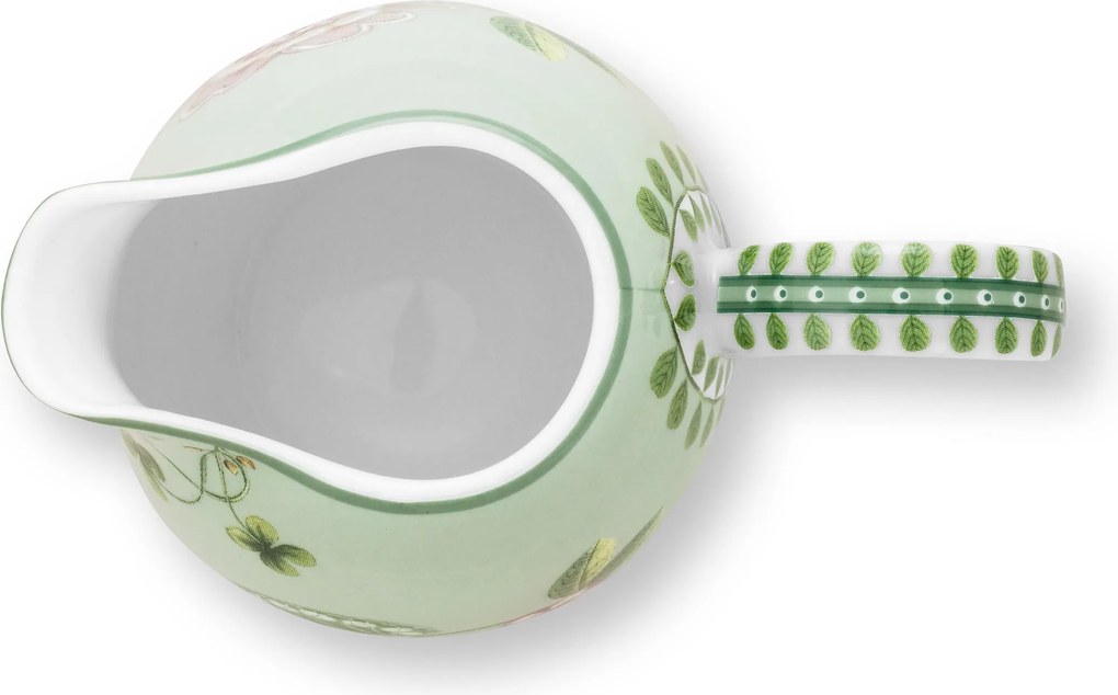 Pip Studio Lily & Lotus mlékovka 250ml, zelená (porcelánová mlékovka)