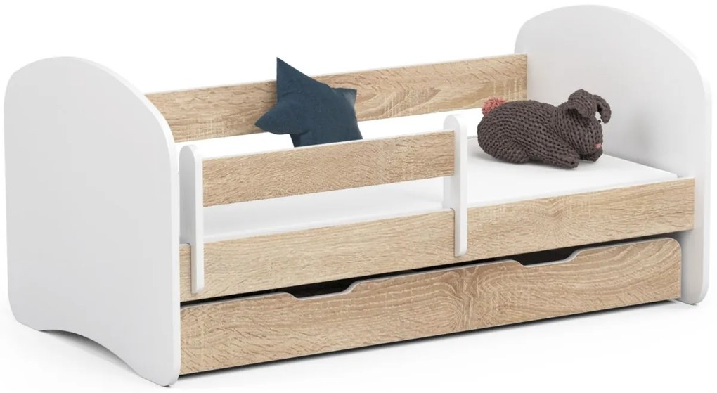 Dětská postel SMILE 140x70 cm dub sonoma