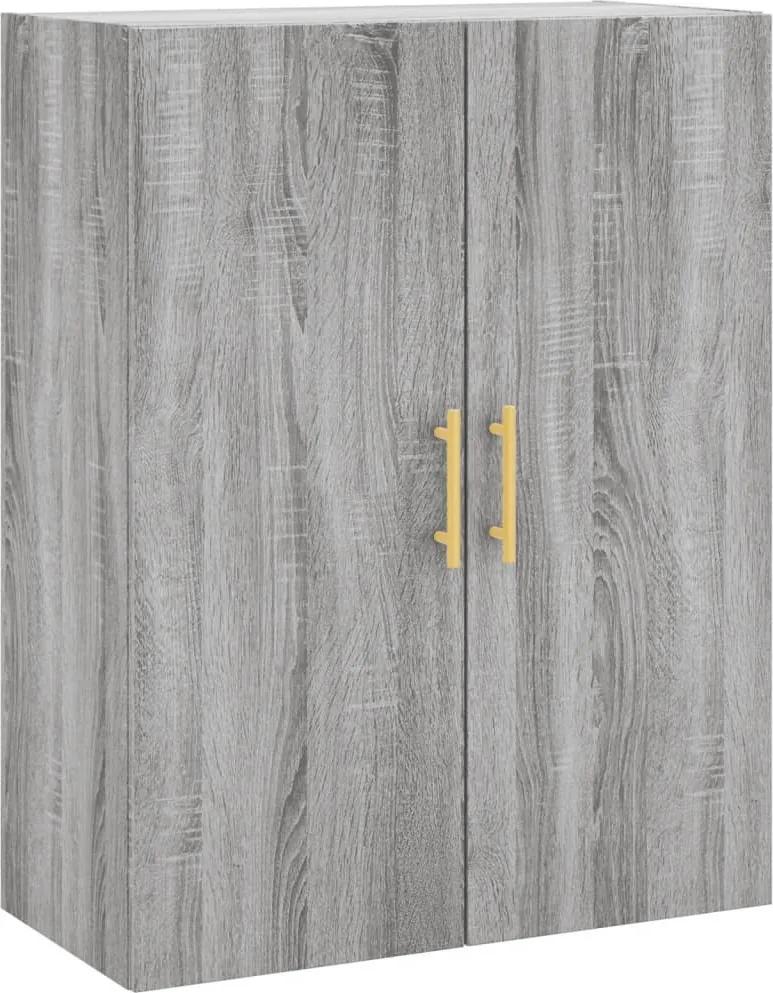 vidaXL Skříň highboard 69,5 x 34 x 180 cm kompozitní dřevo [3195838] Barva: šedá sonoma