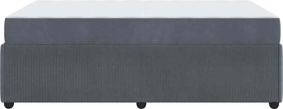 Rám postele Tmavě šedá 120 x 190 cm textil 3398374