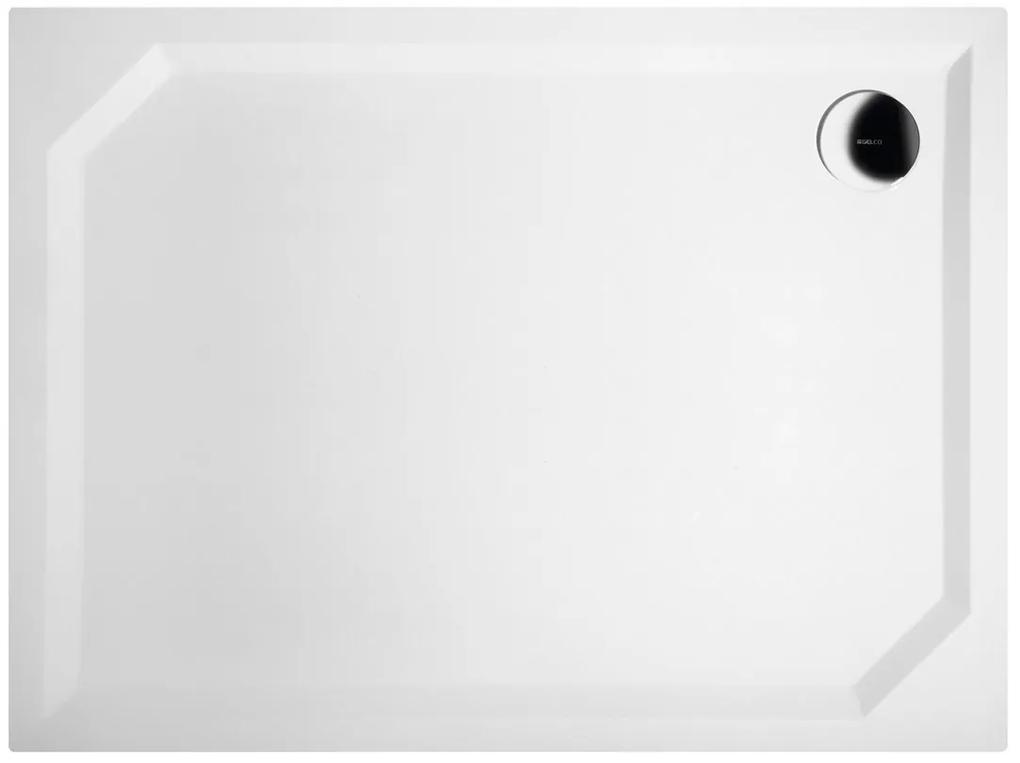 Gelco SARA sprchová vanička z litého mramoru, obdélník 100x75cm, hladká - HS10075