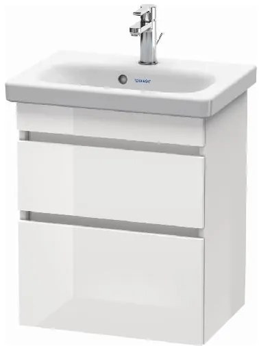Duravit DuraStyle - Umyvadlová skříňka Compact, 61x50x37 cm, 2 zásuvky, lesklá bílá DS640302222
