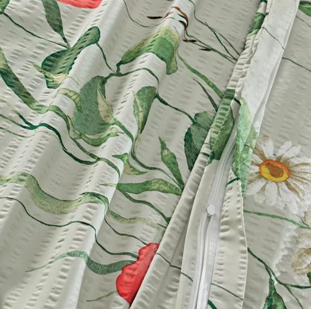 Florella Krepové povlečení Liara Gruen s chladivým účinkem Rozměr: 70x90 + 140x200 cm