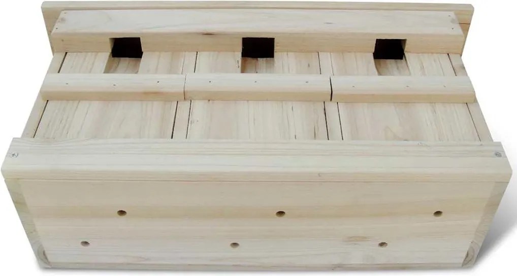 Ptačí budka pro špačky 2 ks 44 x 15,5 x 21,5 cm dřevo 276008