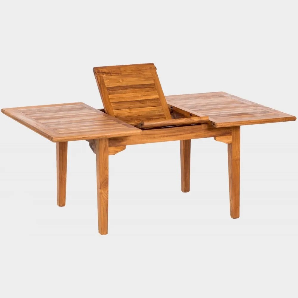 Massive home | Zahradní rozkládací stůl Bologna I Teak 110-160 x 90 cm