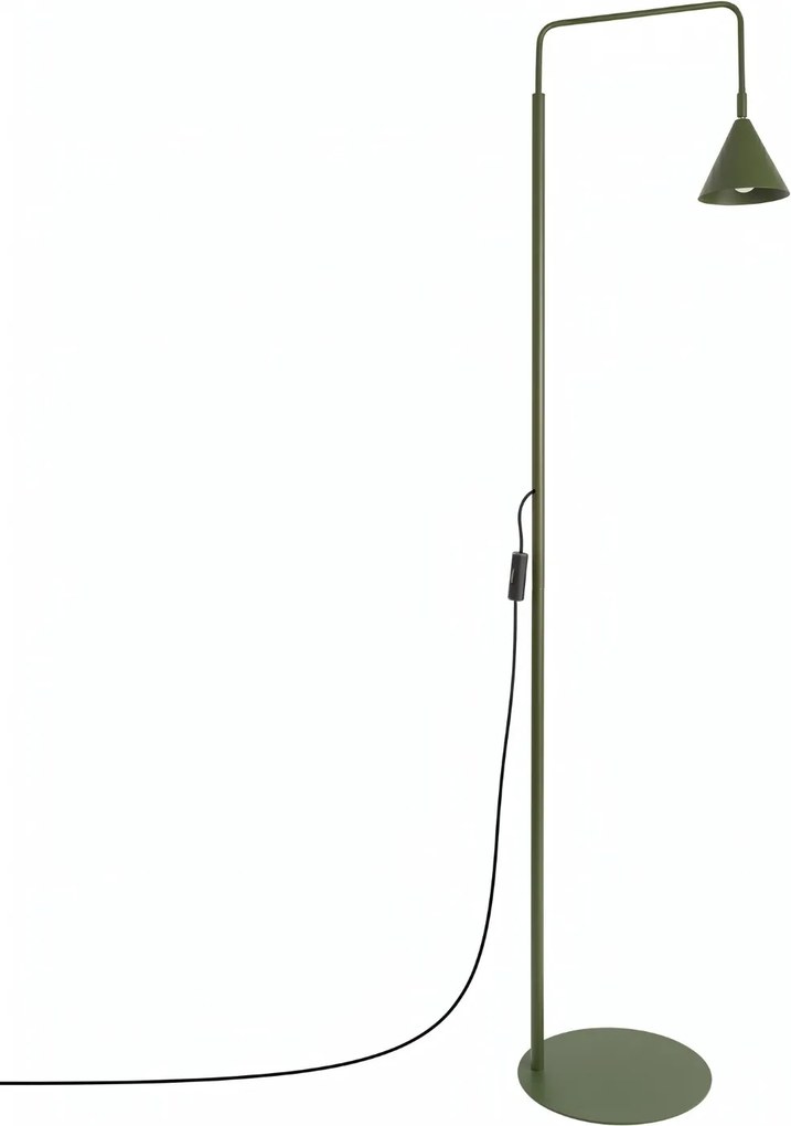 Sollux Lighting Stojací lampa NOX olivově zelená