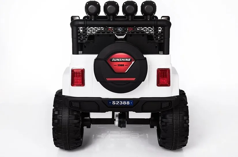 LEAN CARS Elektrické autíčko Jeep S2388 bílé 4x45W