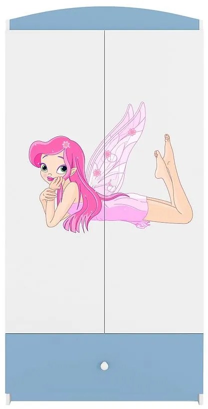 Skříň Babydreams modrá - Víla 2