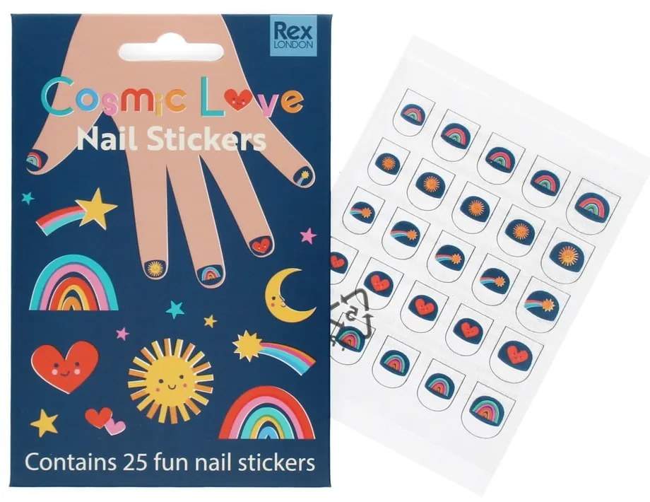 Kreativní sada Cosmic Love – Nail stickers – Rex London