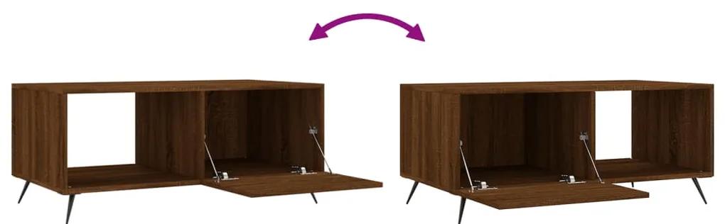 Konferenční stolek hnědý dub 90 x 50 x 40 cm kompozitní dřevo