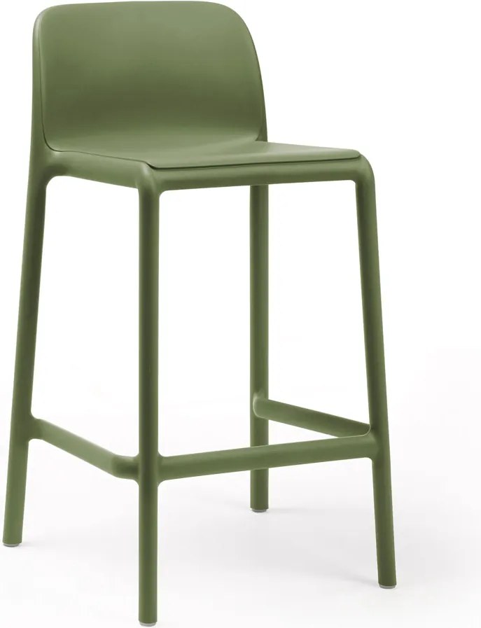 Nardi Plastová barová židle FARO s nižším sedem antracite