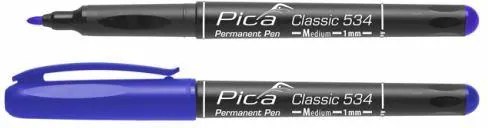 Pica Marker Pica - Classic permanentní pero Medium - modrý