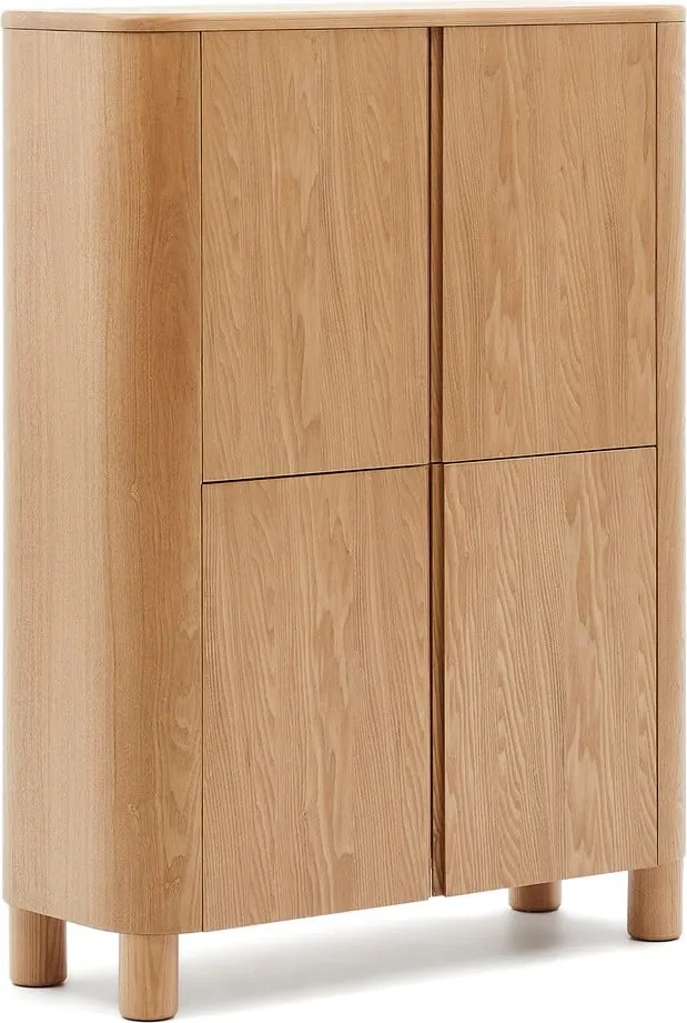 Skříňka v dekoru jasanu v přírodní barvě 100x134x40 cm Salaya – Kave Home