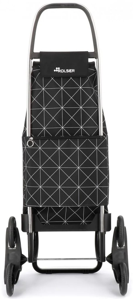 Rolser I-Max Star 6 nákupní taška s kolečky do schodů, černo-bílá