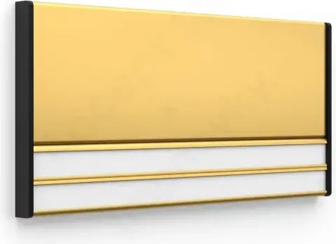 ACCEPT Dveřní tabulka ACS 187 x 93 mm - zlatá tabulka