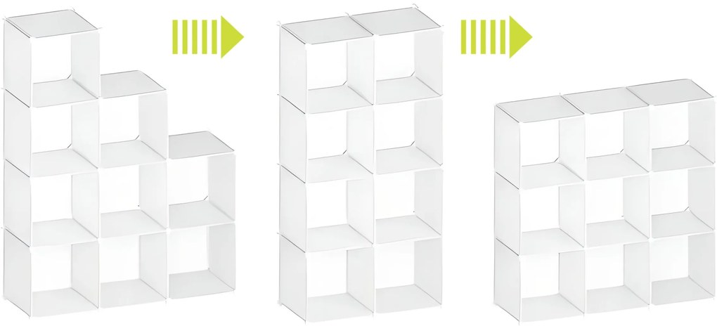 Dětský modulární regál Esla 110 cm bílý/barevný