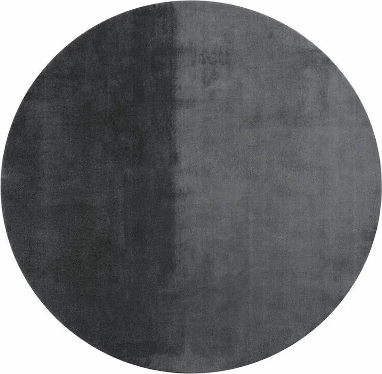 Ayyildiz, Kusový koberec Joy 1400 grey kruh, 200x200 (průměr) kruh, šedá, chodba / předsíň
