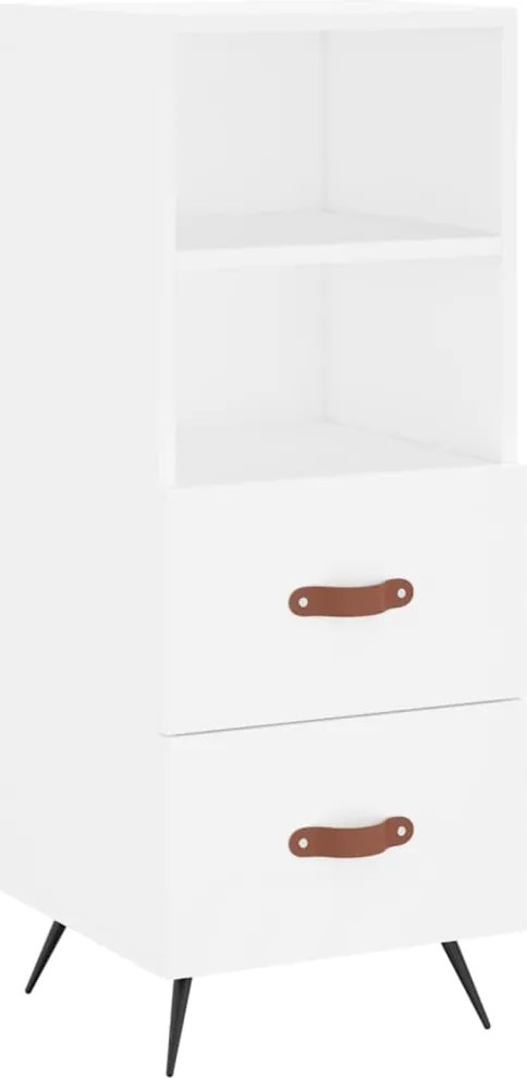 Skříň highboard bílá 34,5 x 34 x 180 cm kompozitní dřevo 3200233