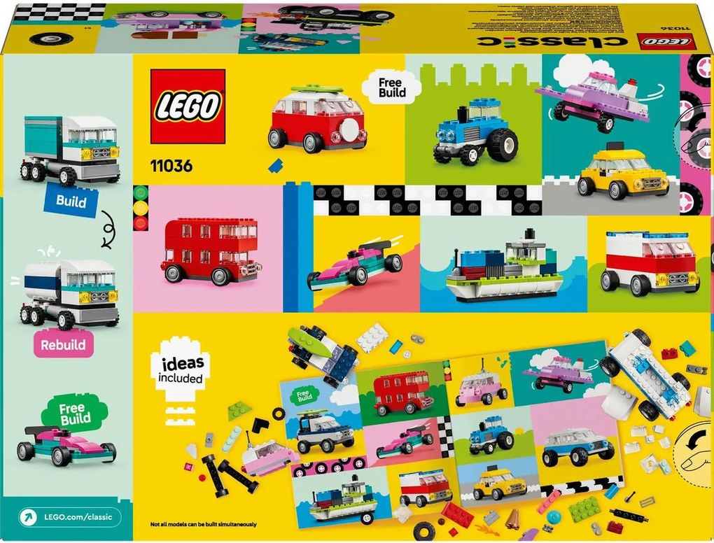 LEGO CLASSIC Tvořivá vozidla 11036 STAVEBNICE 2211036