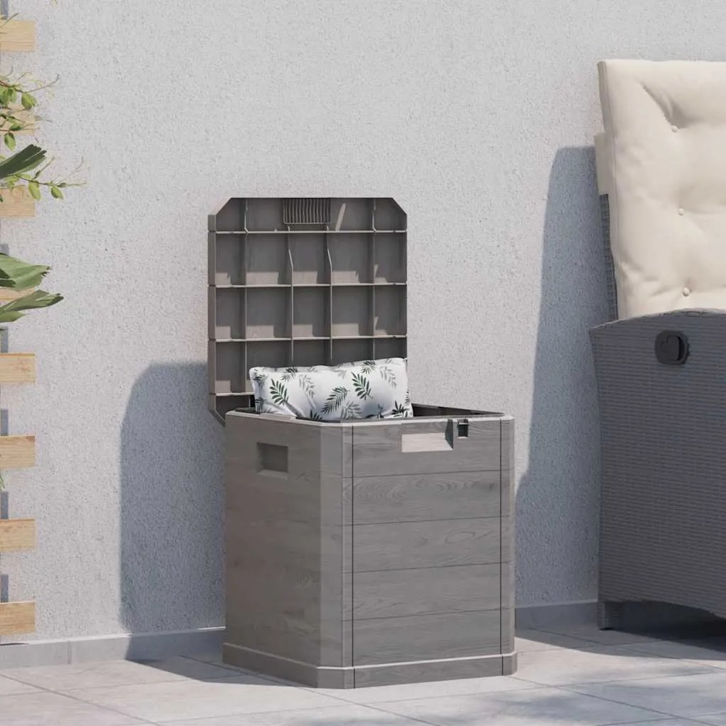 vidaXL Zahradní úložný box 90 l [45683] Barva: světle šedá