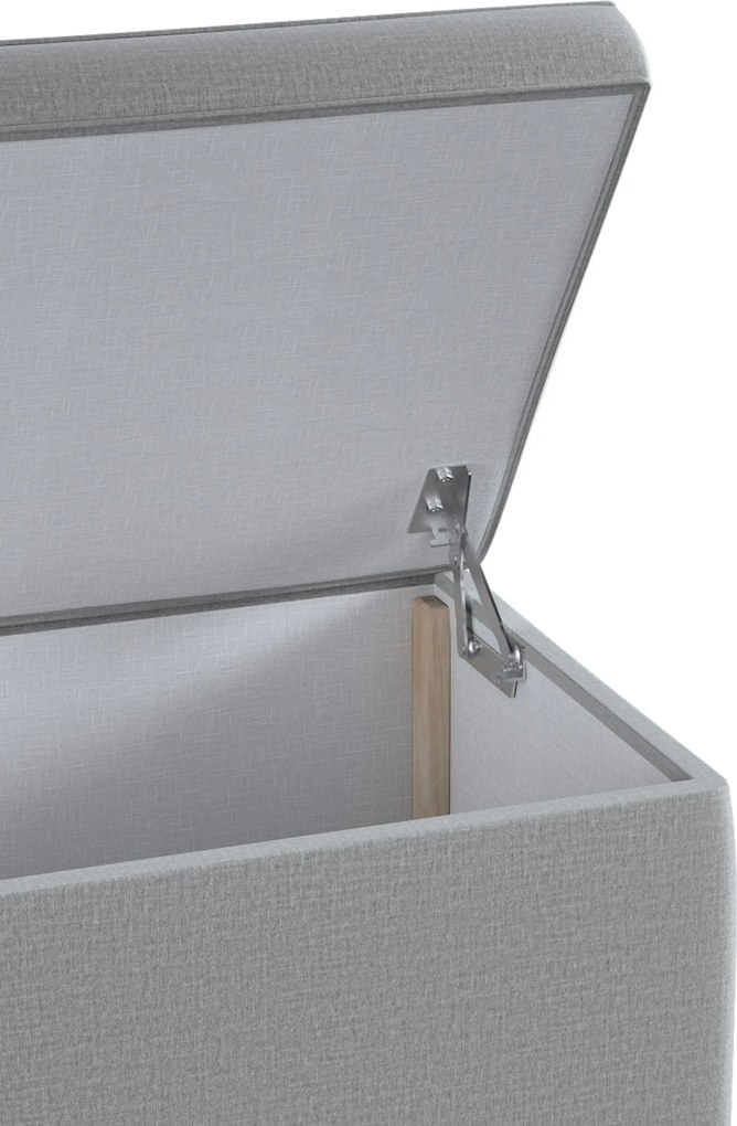 Čalouněná skříň barva šedá látka sametová