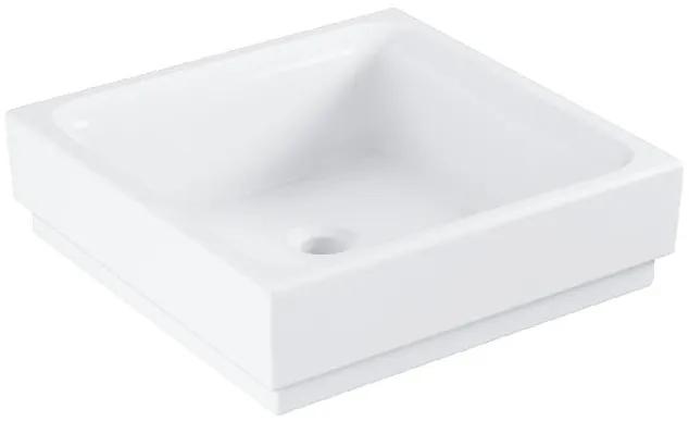 Grohe Cube Ceramic - Umyvadlo bez přepadu, 400x400 mm, PureGuard, alpská bílá 3948200H