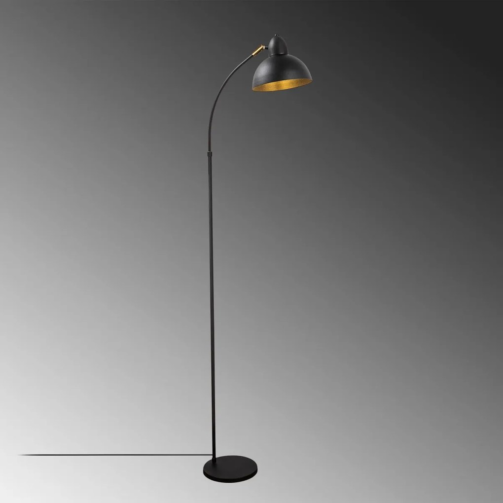 Stojací lampa Varzan 162 cm černá