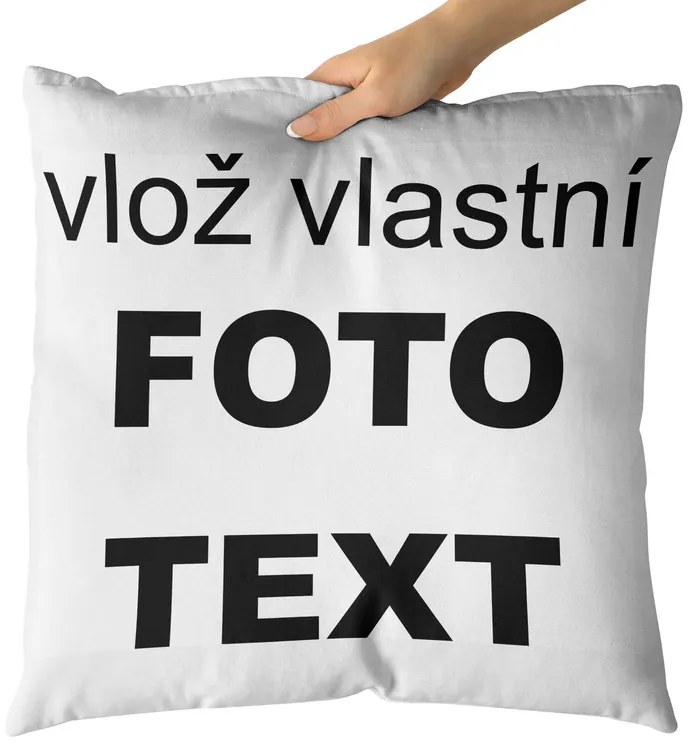 Polštář z vlastních fotek 55x55cm | BIANO