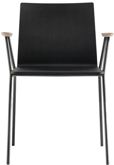 PEDRALI - Židle s područkami OSAKA METAL 5712 DS - černá