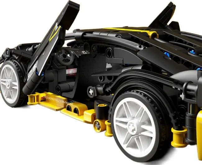 Stavebnice auta SUPERCAR No.J2011 černá - 589 dílků