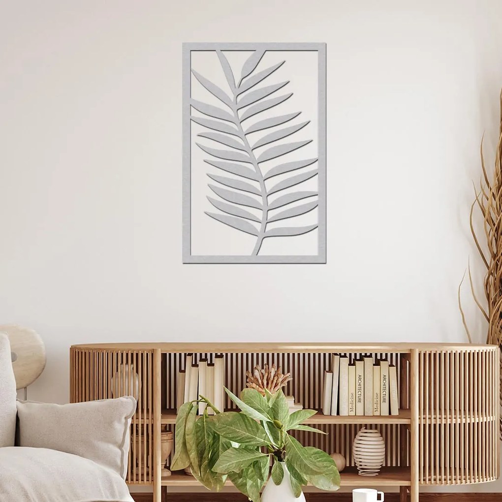dřevo života Dřevěná dekorace na zeď LIST Rozměry (cm): 39x60, Barevný vzor: Černá