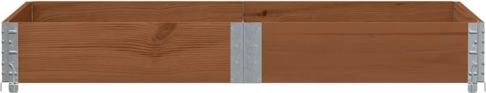 Zahradní truhlík hnědý 150 x 100 cm masivní borové dřevo 3295414
