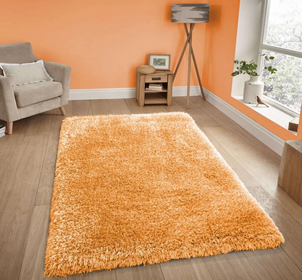 MAXMAX Moderní kusový koberec SHAGGY NOVO - oranžový