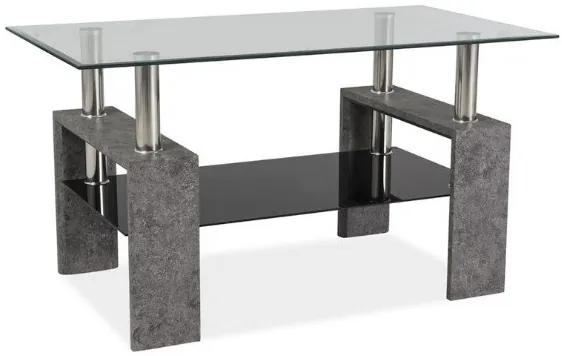 Konferenční stolek LISA III. - Barva šedá lesk