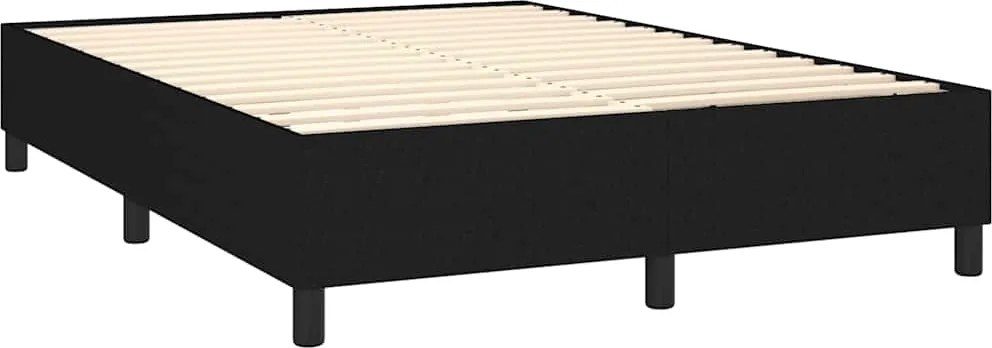 Box spring postel s matrací černá 140 x 190 cm textil 3136911