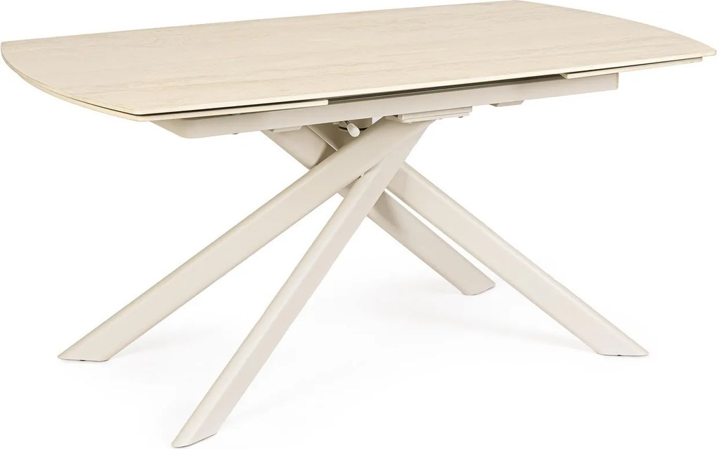 BIZZOTTO Béžový rozkládací jídelní stůl JOAKIM 160/240x90 cm 0731392